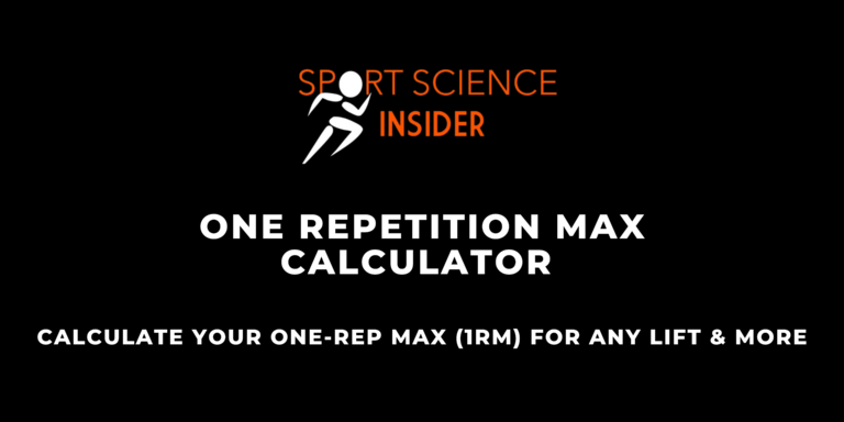 One Rep Max Calculator – Sport Science Insider